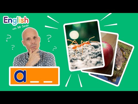 🐜 Words starting with 'a' | Kids first vocabulary | 🔤 Phonics with Mr Sean