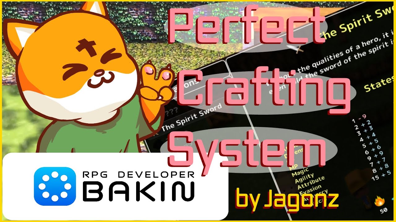 The Perfect Pre-Built, COMPLETE Crafting System!! | RPG Developer BAKIN