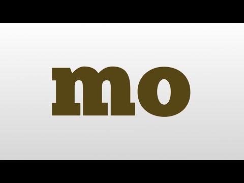 mo meaning and pronunciation