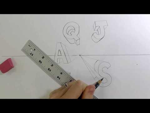 1-Point Perspective Name Design Tutorials | Menlo Park Art
