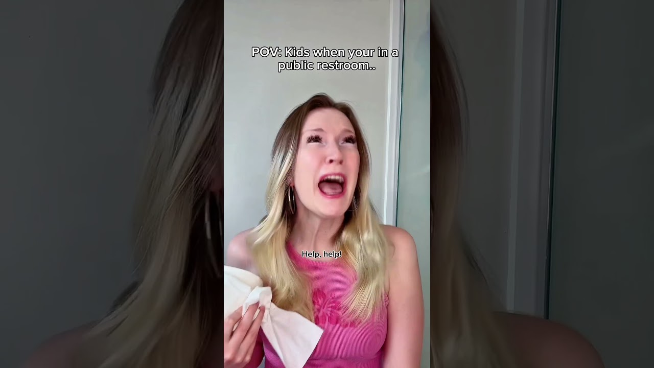 #pov Kids when you’re in a public restroom.. #story #acting #relatable