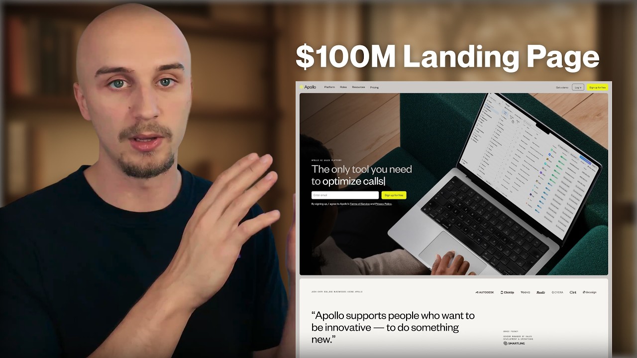 $100M Landing Page Teardown: Apollo Landing Page Analysis | SaaS