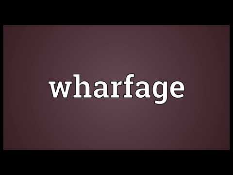 Wharfage Meaning