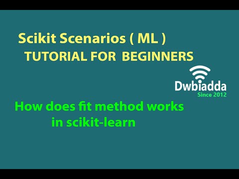 How does fit method works in scikit learn | Scikit scenarios videos