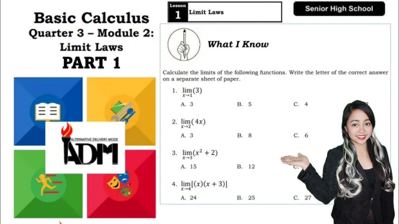 LIMIT LAWS - LIMIT THEOREMS | BASIC CALCULUS MODULE 2 ADM What I know