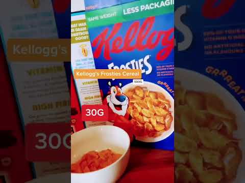 How many of us just pour our cereal out of the box?Take a look at the ‘recommended serving’