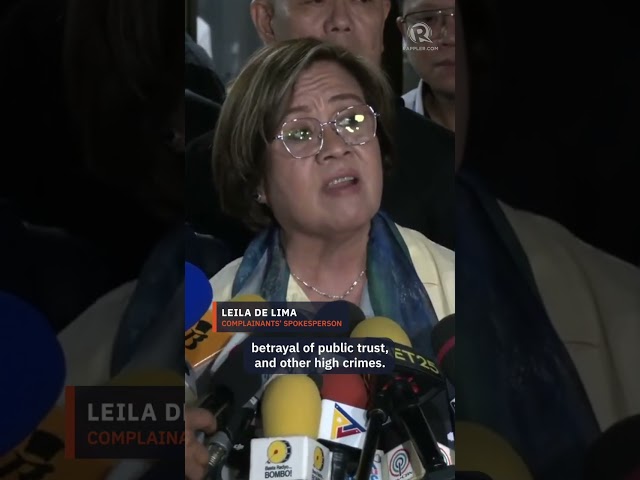 Impeachment complaint filed against VP Sara Duterte