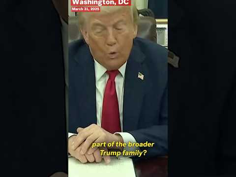 Donald Trump on Tiger Woods dating Vanessa Trump