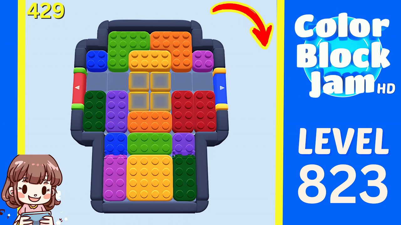 Color Block Jam Level 429 (823) Solution Walkthrough