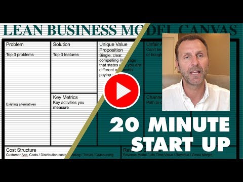 20 minute Business Start Up -- The Lean Business Model