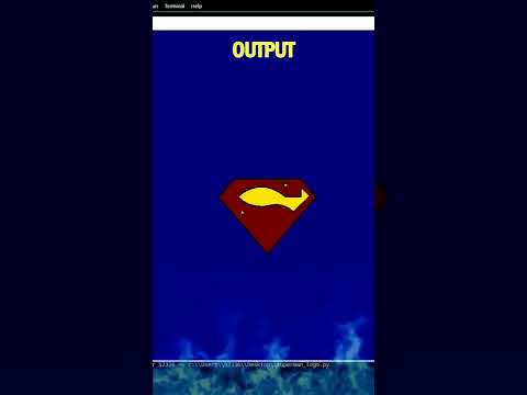 Making superman logo using python || coding status ||#shorts #python #coding #programming#html#code