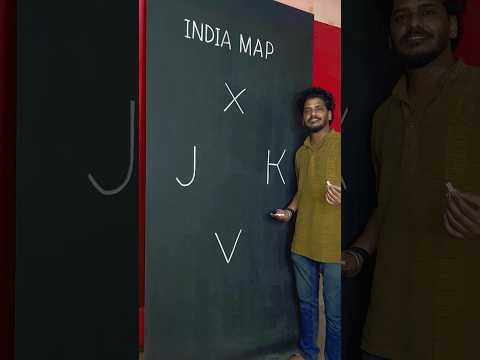 XJVK = India Map ???????? #india #map #drawing #art #youtubeshorts