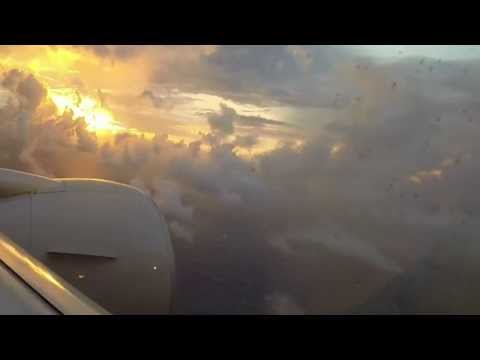 Sunset on Arrival in to A.B. Won Pat International Airport (GUM)