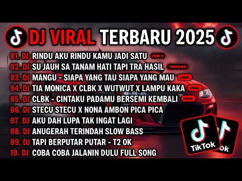 DJ TIKTOK TERBARU 2025 - DJ RINDU AKU RINDU KAMU JADI SATU🎵DJ SU JAUH SA TANAM HATI TAPI TRA HASIL