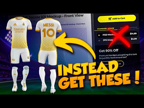 FREE FULL SOCCER KIT MOCKUP DESIGN (FREE TSHIRT MOCKUP PSD)