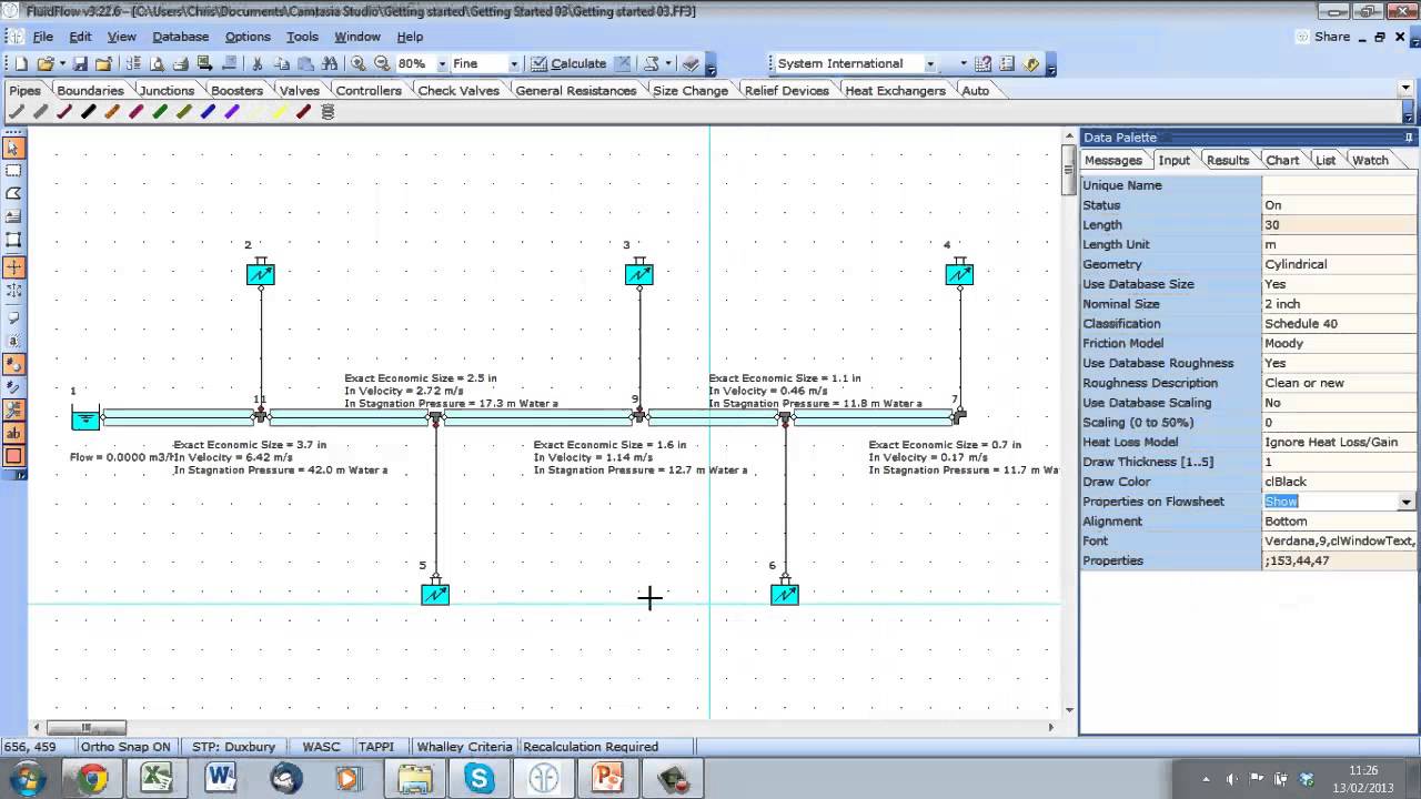 Getting Started 06 - Automatic Pipe Sizing