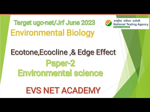 Ecotone,Ecocline & Edge effect.Environment& Ecology #Evs net academy #ugc #environmentalsciences