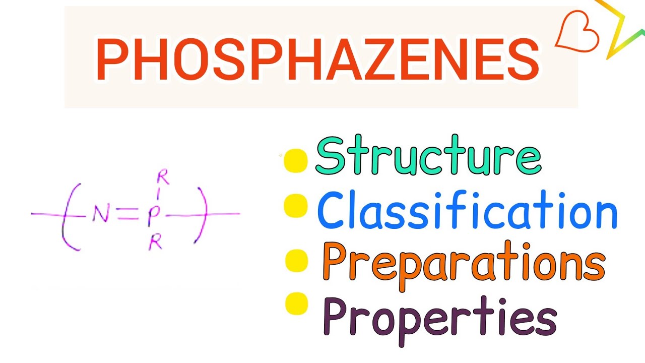 Phosphazenes classification, Preparation, Properties and Structure | simplified