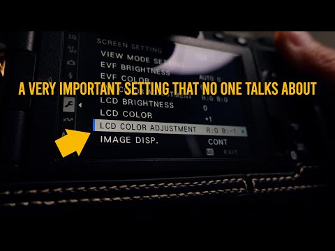 Fuji X-S20: How to calibrate camera display