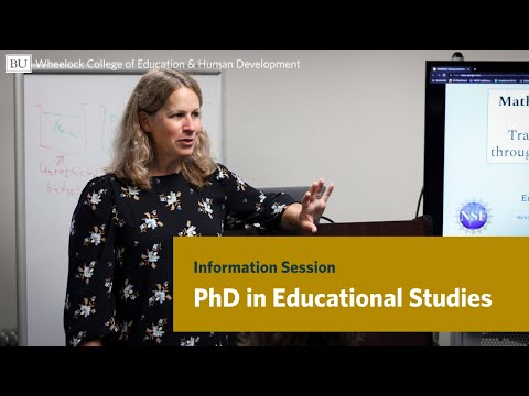 PhD in Educational Studies Information Session