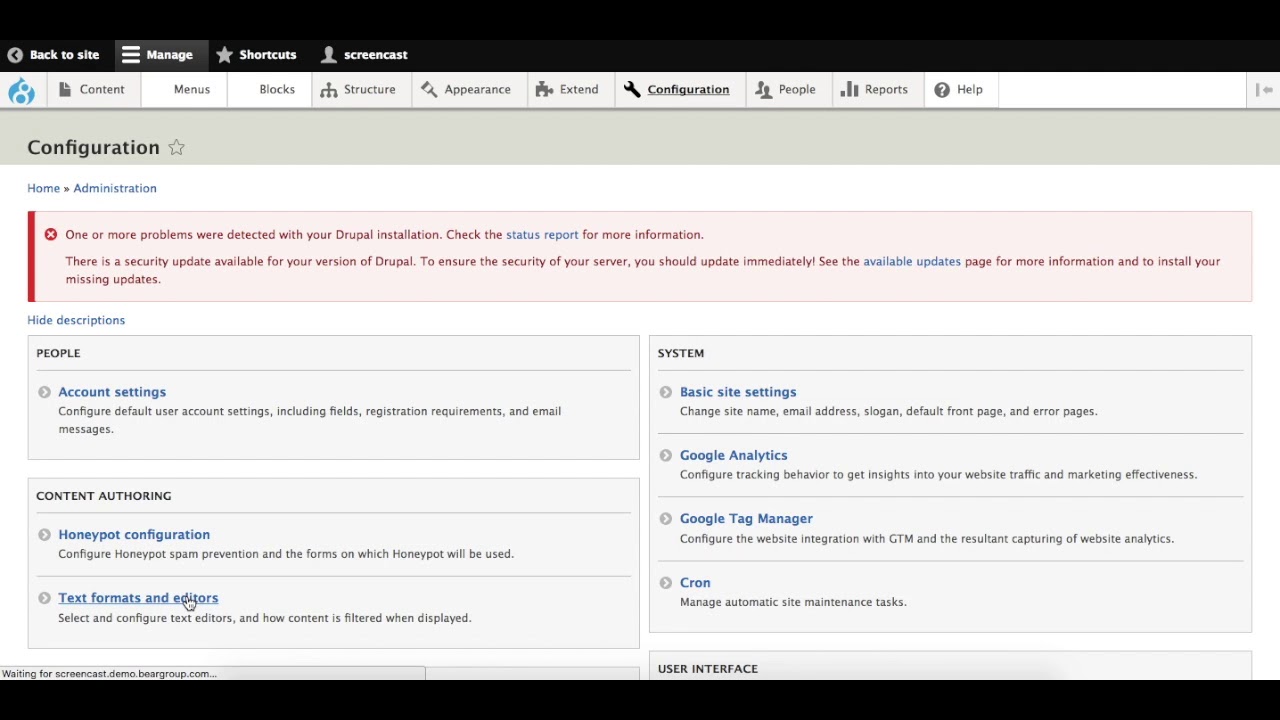 Drupal 8 Inline Editor