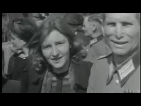 German civilians visit the Buchenwald concentration camp in Weimar, Germany. HD Stock Foot