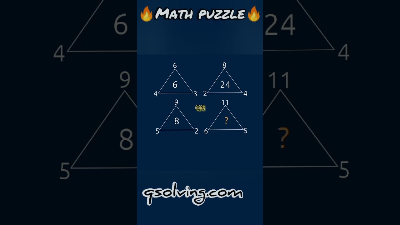 math riddle with amazing answer Triangle puzzle 11,6,5 ?