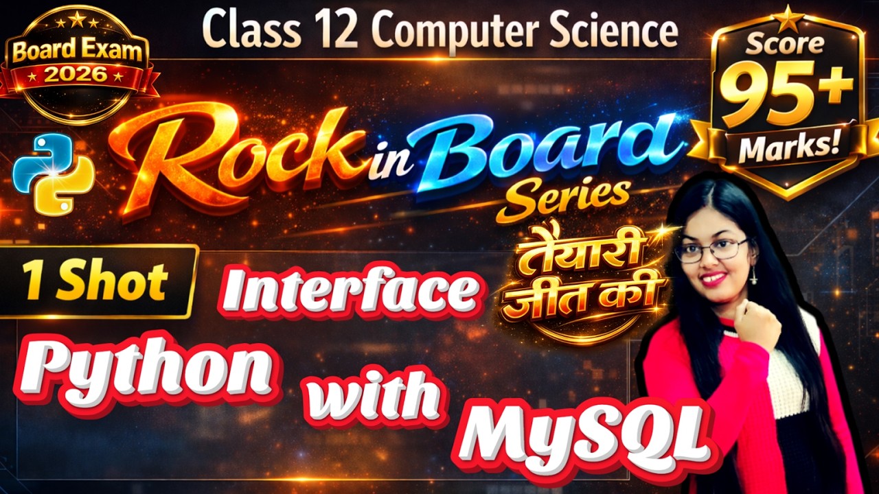 Interface Python with MySQL | Python and MYSQL Connectivity 1 Shot  | CBSE Class 12 Computer Science