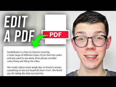 How To Edit A PDF For Free - Full Guide