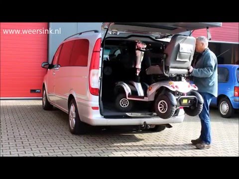 Rolstoelbus: Scootmobiel opbergen (Lift: W-Trunk WL)