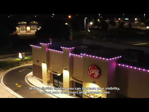 Enhance Your Business with JellyFish Lighting | Color-Changing LED Exterior Lighting - San Diego