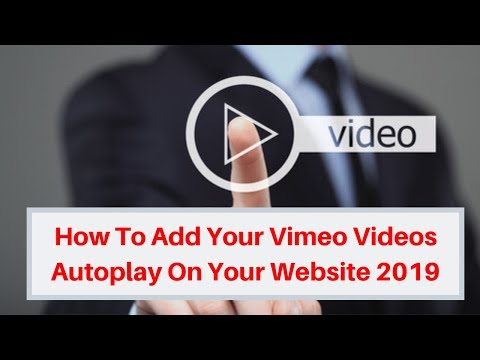 How To Add Your Vimeo Videos Autoplay On Your Website 2019 | DigitalMarketingTutorial