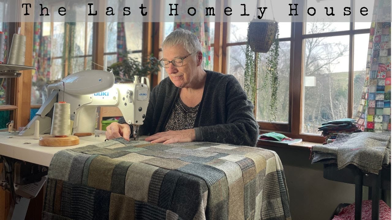 I need a Lap Quilt in my Cabin! I have TWEED scraps! #24/6