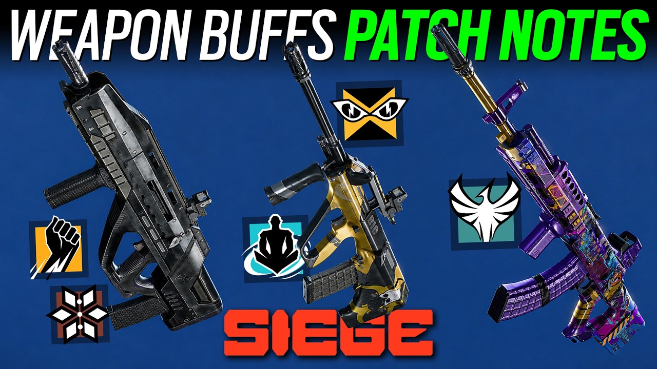 Weapon Buffs & Operator Buffs - Balance Patch Notes Y11S1.3 - 6News - Rainbow Six Siege
