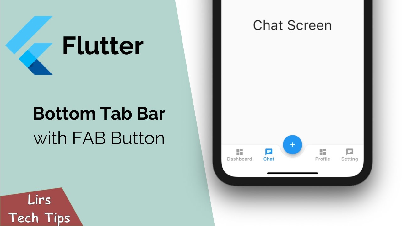 Flutter: Bottom Tab Bar Navigation with FAB Button