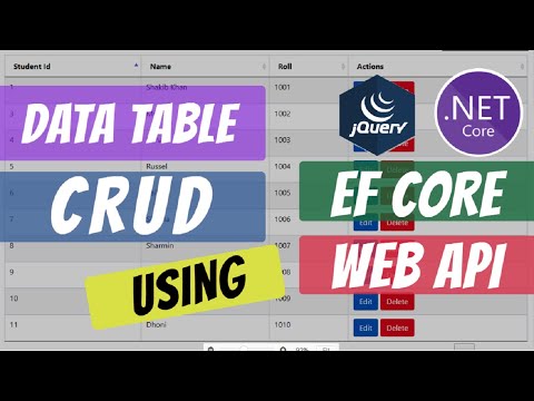Learn DataTable CRUD using EF Core and Web API | ASP NET Core | Paging | Sorting - Mind Luster