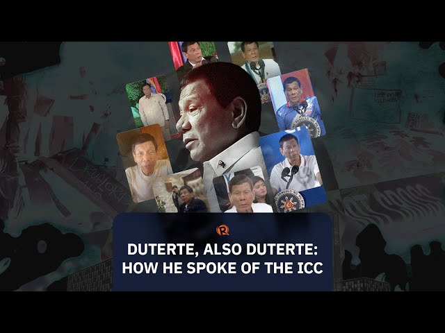 [WATCH] Duterte, also Duterte: How he spoke of the ICC
