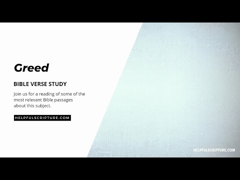 Bible Verses About Greed
