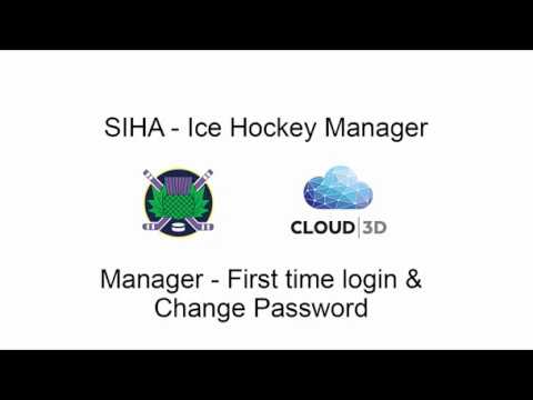 SIHA - Manager - First time login and password change