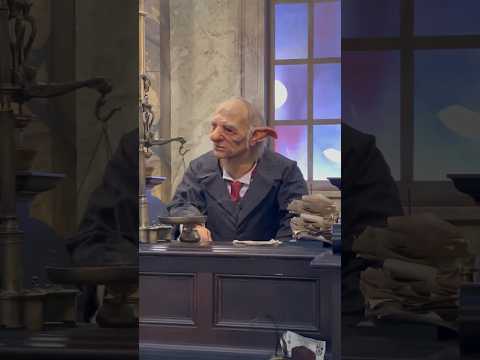 The Dark Secrets of Creepy Gringotts Bank Goblin at Universal Studios #HarryPotter