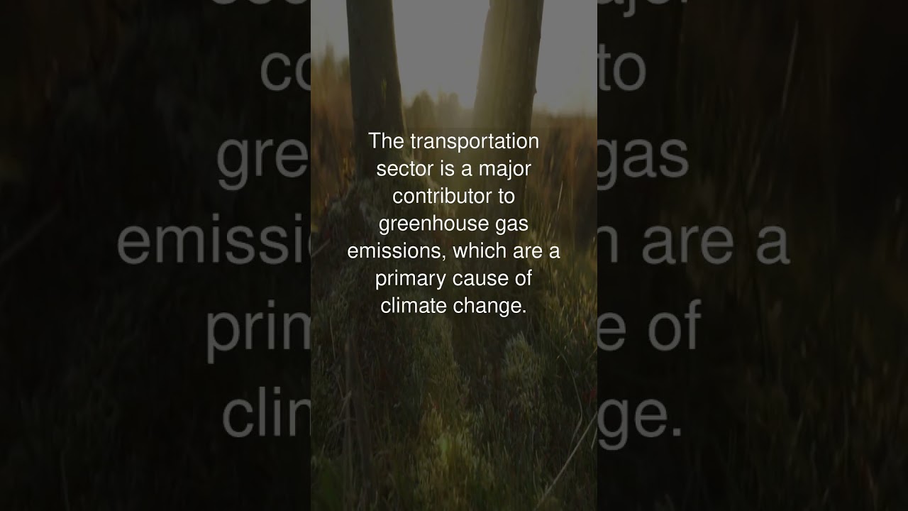 What is the impact of transportation on climate change?