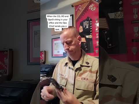 When the CO, XO, and OpsO Sit in Your Office | Military Hub Humor