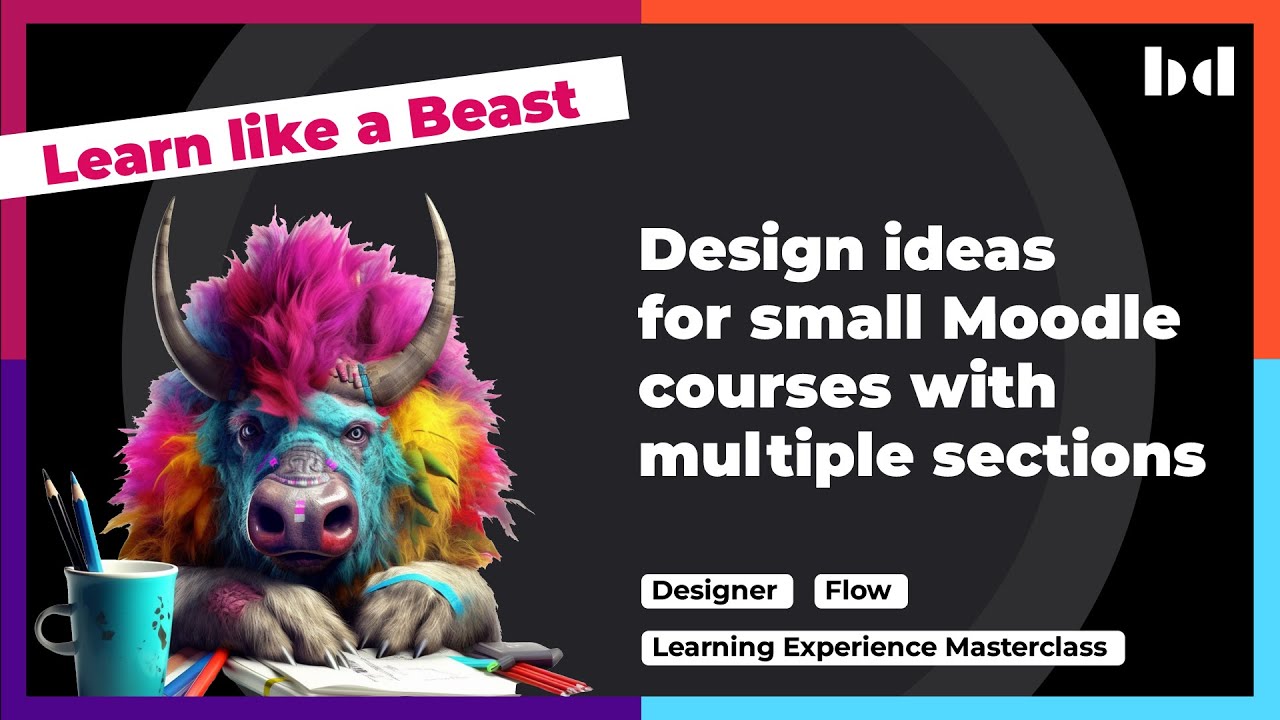 Design ideas for small Moodle courses with multiple sections