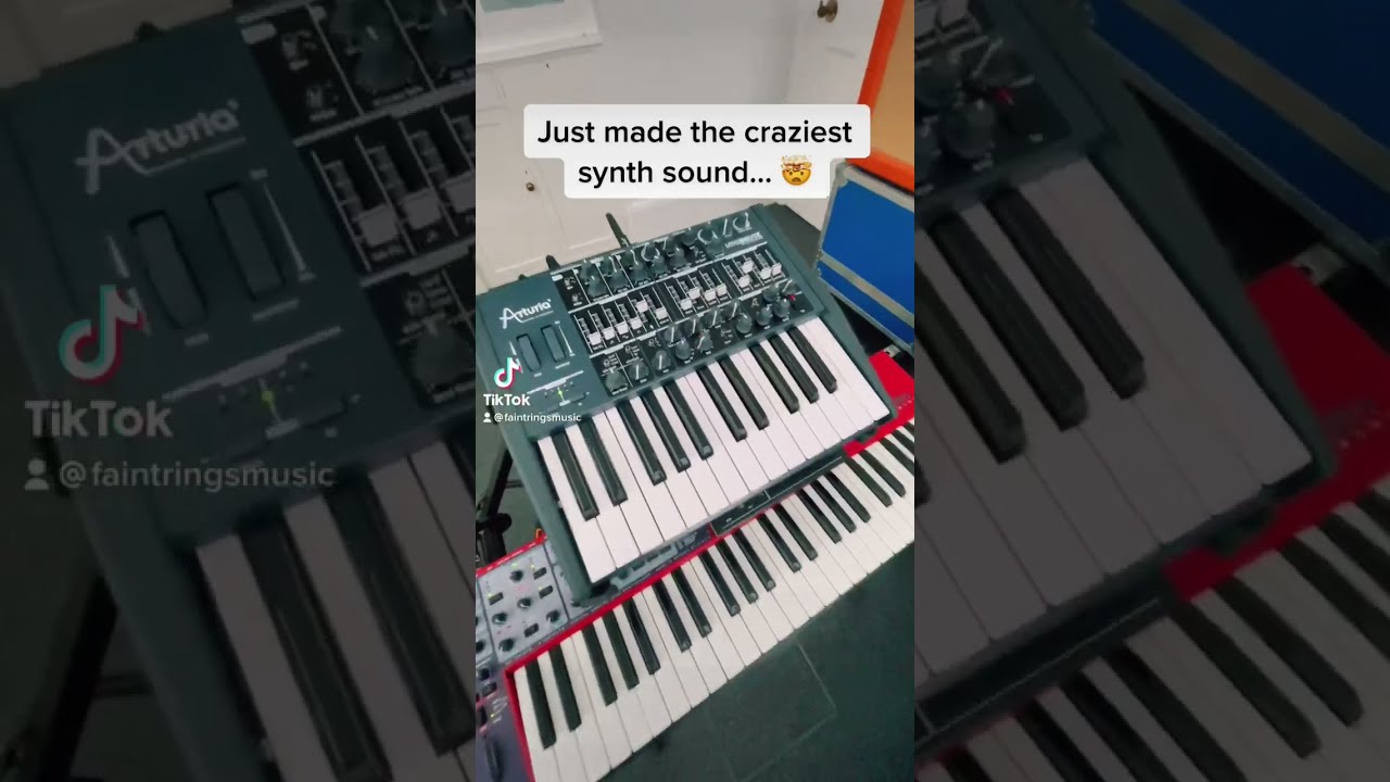 Just made the craziest synth sound… 😂 🎹 #synthesizer #arturia #shorts