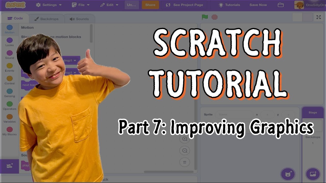 Scratch Tutorial: Part 7 Improving Graphics