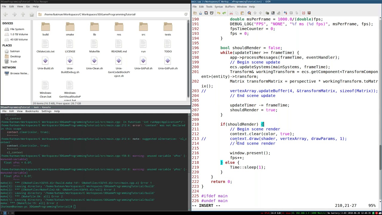 #13 3D Game Programming Tutorial: Game Render Context