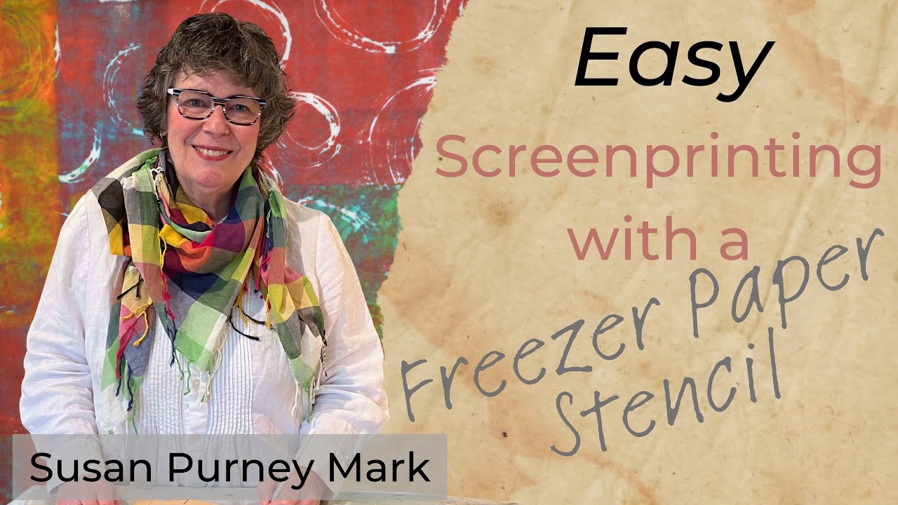 Easy Screenprinting with a Freezer Paper Stencil