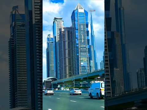 4k Building in Dubai City With Amazing City Drive