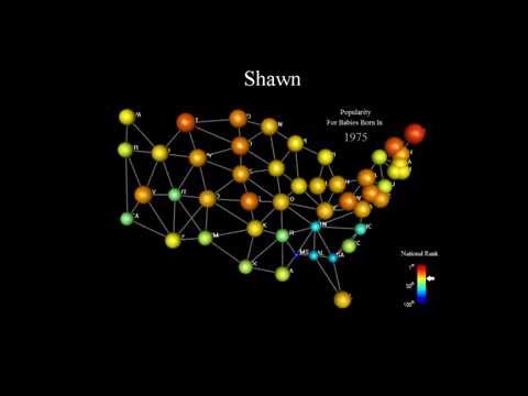 Popularity of the name Shawn