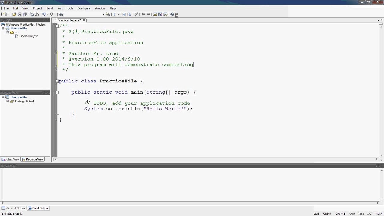 Java - Adding Comments